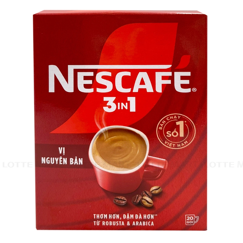 Cà Phê Nescafe 3In1 Vị Nguyên Bản 320G (16Gx20 Gói)