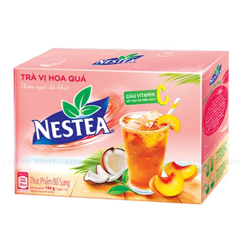 Trà Vị Hoa Quả Nestea 144G (12 Gói x 12G)