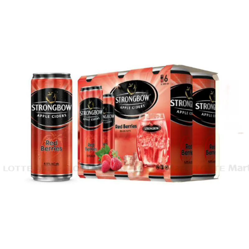 Nước Trái Cây LÊn Men Strongbow Vị Red Berries 330ml x Lốc 6 Lon