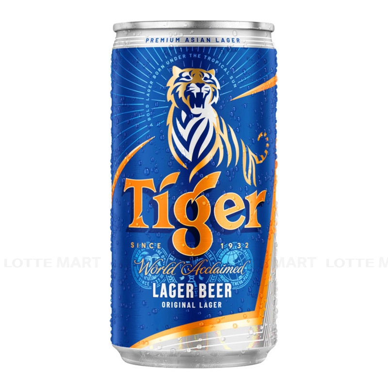Thùng 24 Lon Bia Tiger 5% ABV 250ml