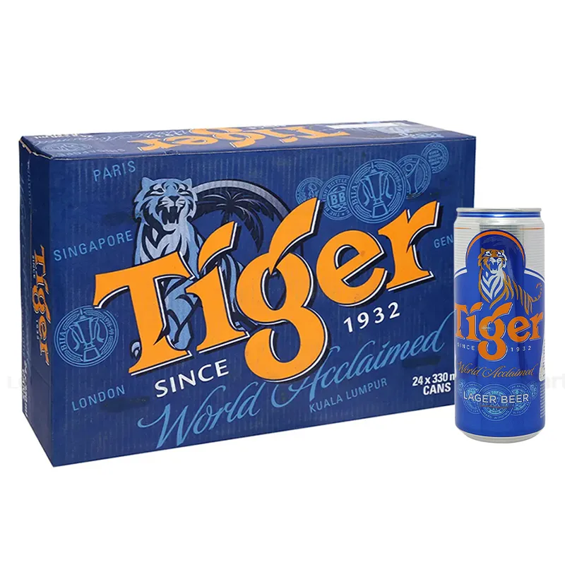 Bia Tiger Sleek 330ml/Lon Thùng 24 Lon