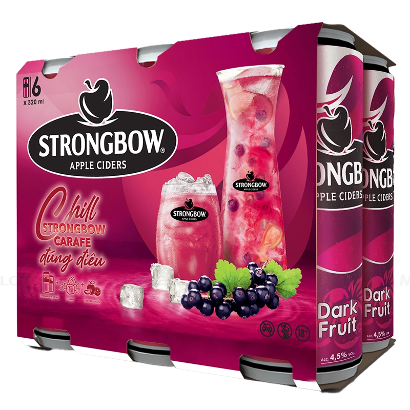 Nước Trái Cây Lên Men Strongbow Vị Strongbow Vị Dark Fruit 330ml x Lốc ...