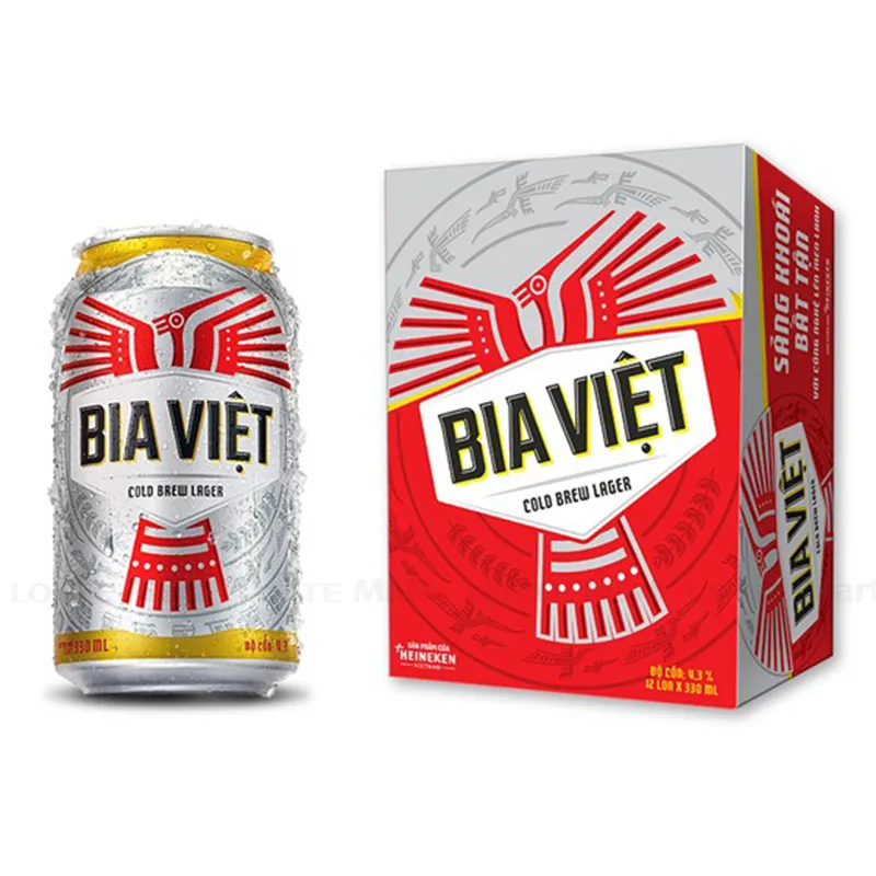 Bia Việt 330ml x Thùng 12 Lon
