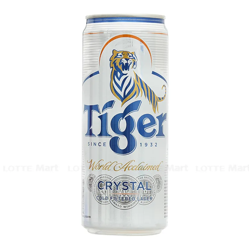 Bia Tiger Sleek Crystal 4.6% ABV Thùng 24 Lon x 330ml