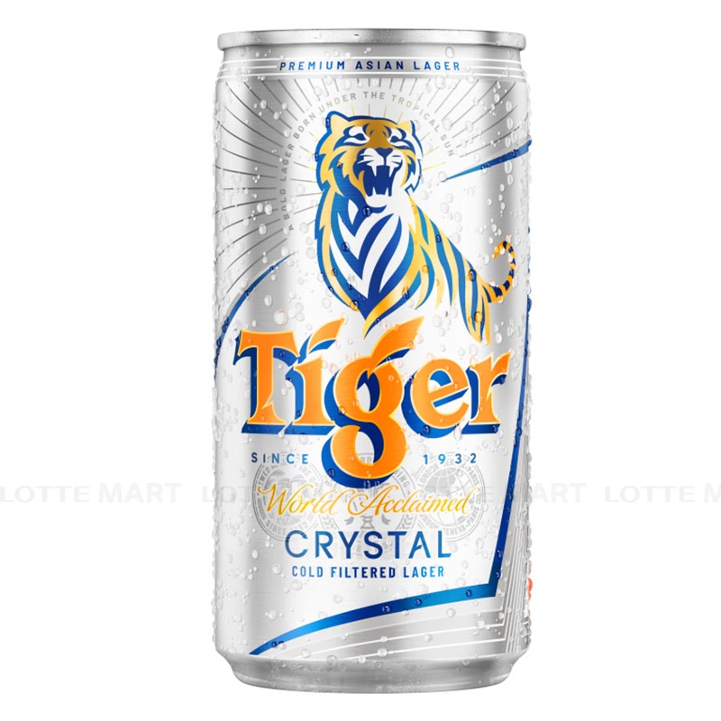 Bia Tiger Crytal 4.6% ABV Lon 250ml