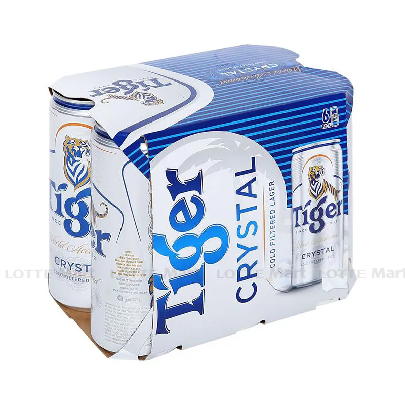 Lốc 6 Lon Bia Tiger Crystal 330ml/Lon