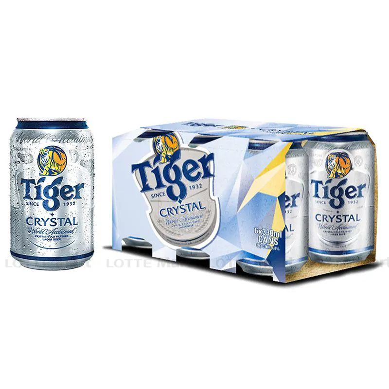 Bia Tiger Crystal 330ml x Lốc 6 Lon