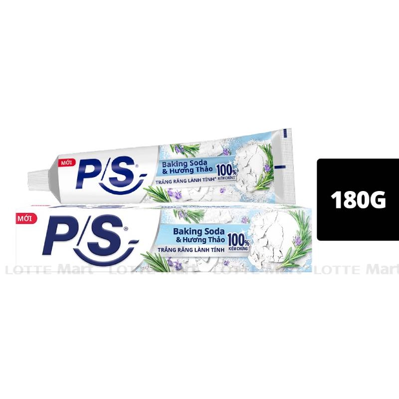Kem Đánh Răng P/S Trắng Răng Baking Soda Hương Thảo 180g