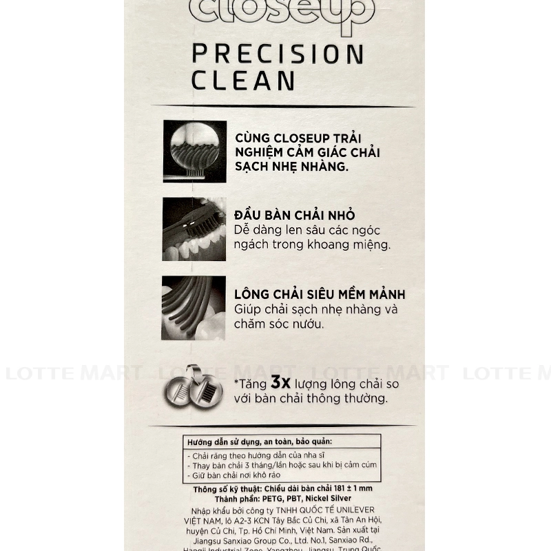 Bàn Chải Đánh Răng Siêu Mềm Mại Closeup Precision Clean Vỉ 2 Cây (Giao ...