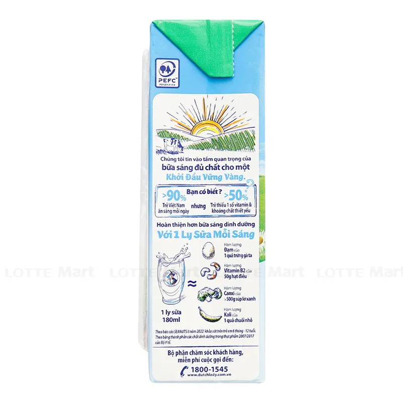 Sữa Tươi Tiệt Trùng Cô Gái Hà Lan Có Đường Lốc 4 Hộp x 180ml