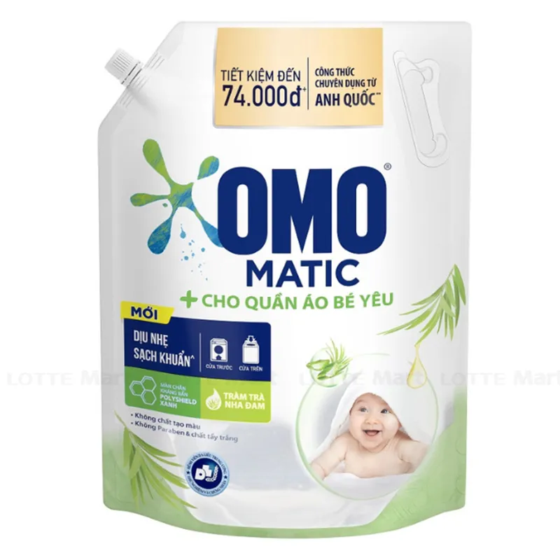 Nước Giặt Omo Matic Cho Bé Dịu Nhẹ 4.1kg