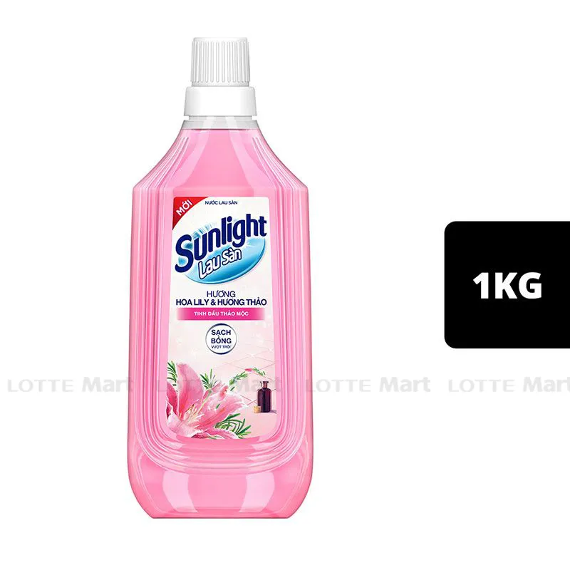 Nước Lau Sàn Sunlight Hương Hoa Hồng & Lily Chai 1kg