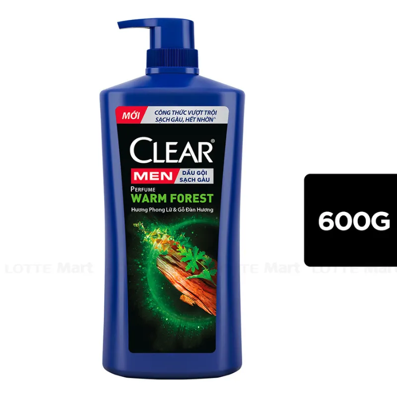 Dầu Gội Clear Men Sạch Gàu Hương Phong Lữ & Gỗ Đàn Hương 600g