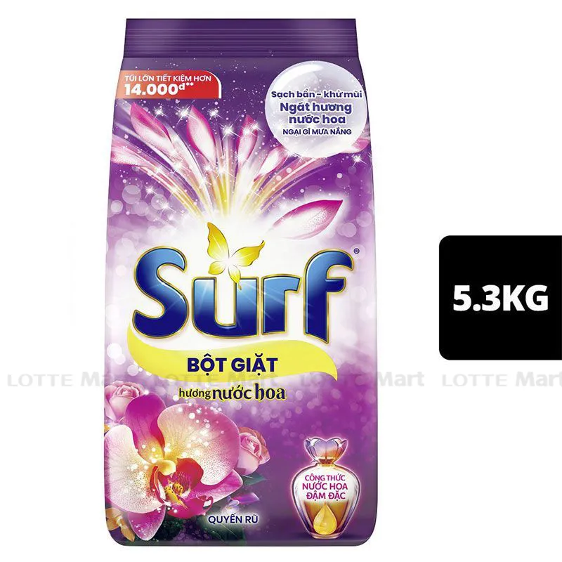 Bột Giặt SuRF Nước Hoa Quyến Rũ 5.3kg