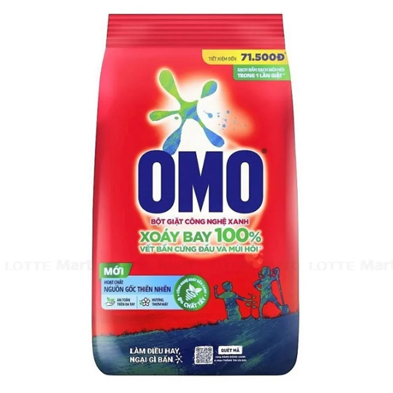 Bột Giặt Omo Sạch Bẩn Khử Mùi Công Nghệ Giặt Xanh 2.9kg