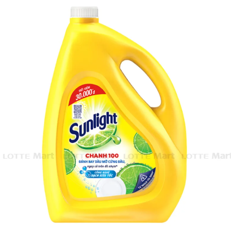Nước Rửa Chén Sunlight Chanh Sạch Nhanh 3.6kg