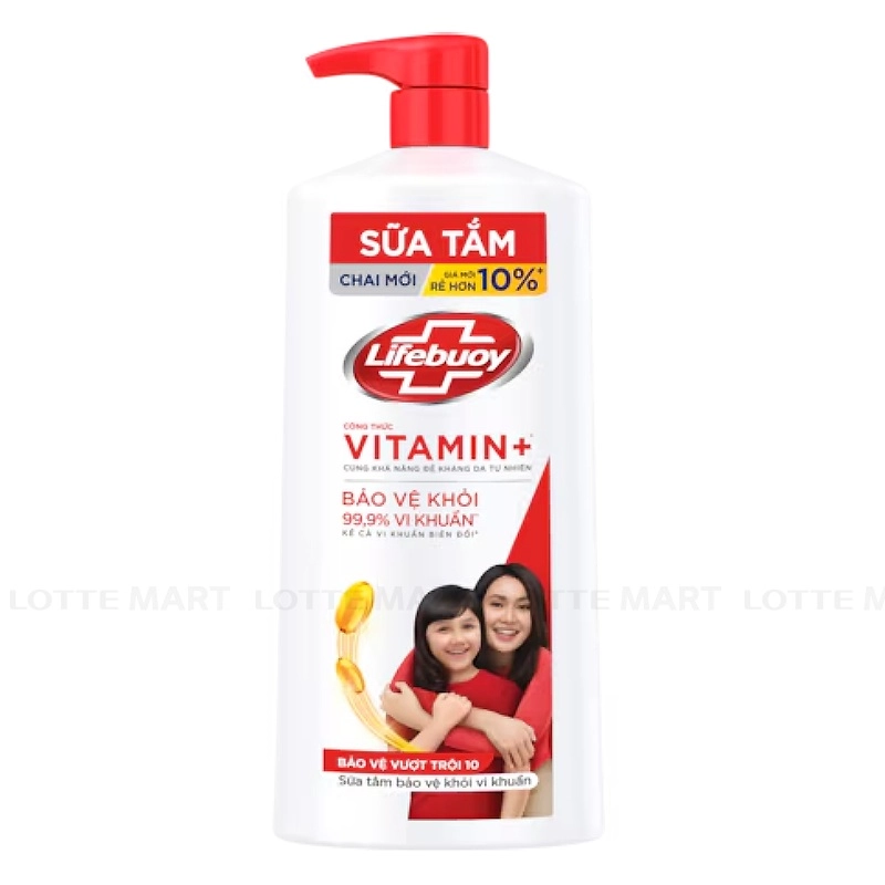 Sữa Tắm Lifebuoy 10 Bảo Vệ Vượt Trội Chai 800G