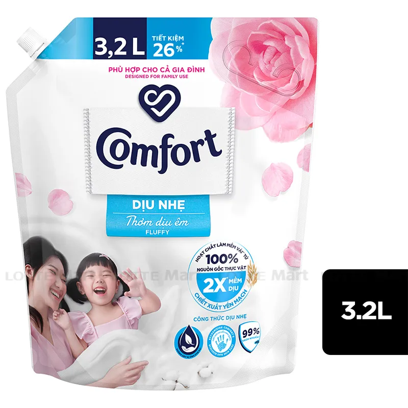 Comfort Fluffy Fabric Conditioner 3L