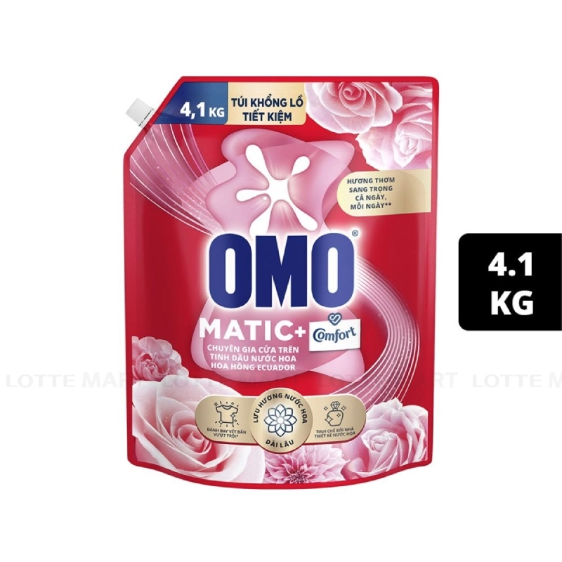 Omo Matic Comfort Ecuador Rose Detergent Liquid for Top Door 4.1kg