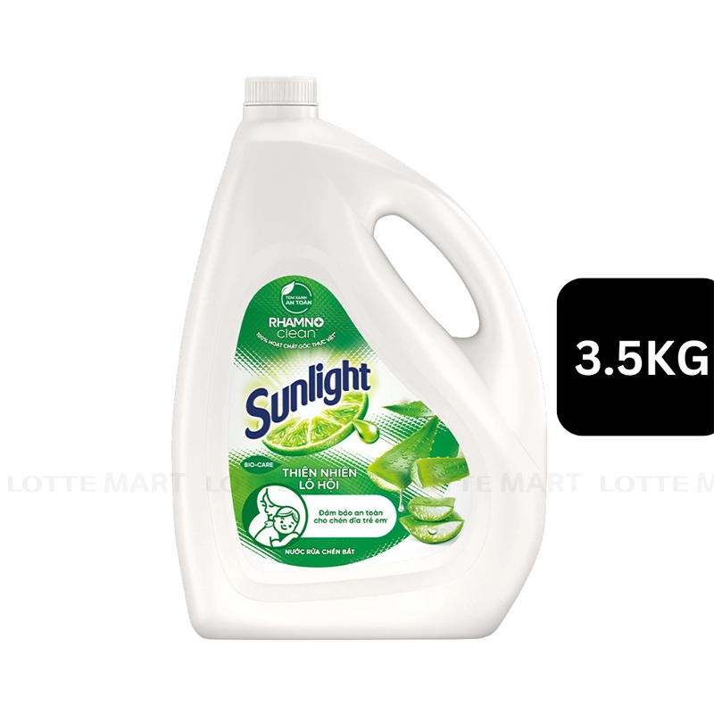 Nước Rửa Chén Sunlight Thiên Nhiên Hương Lô Hội Can 3.5kg