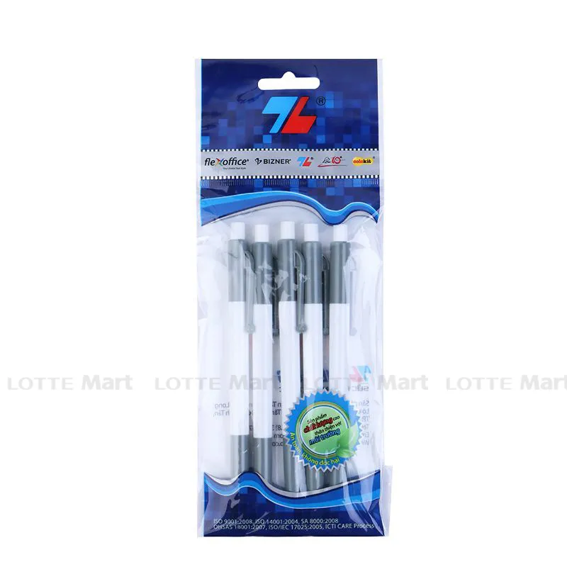 Lô 5 Bút Bi Thiên Long Tl08 Mực Đen