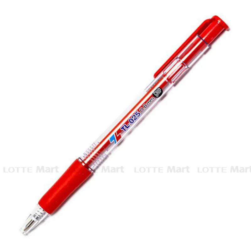 Bút Bi Thiên Long TL-025 Mực Đỏ Vỉ 2 Cây