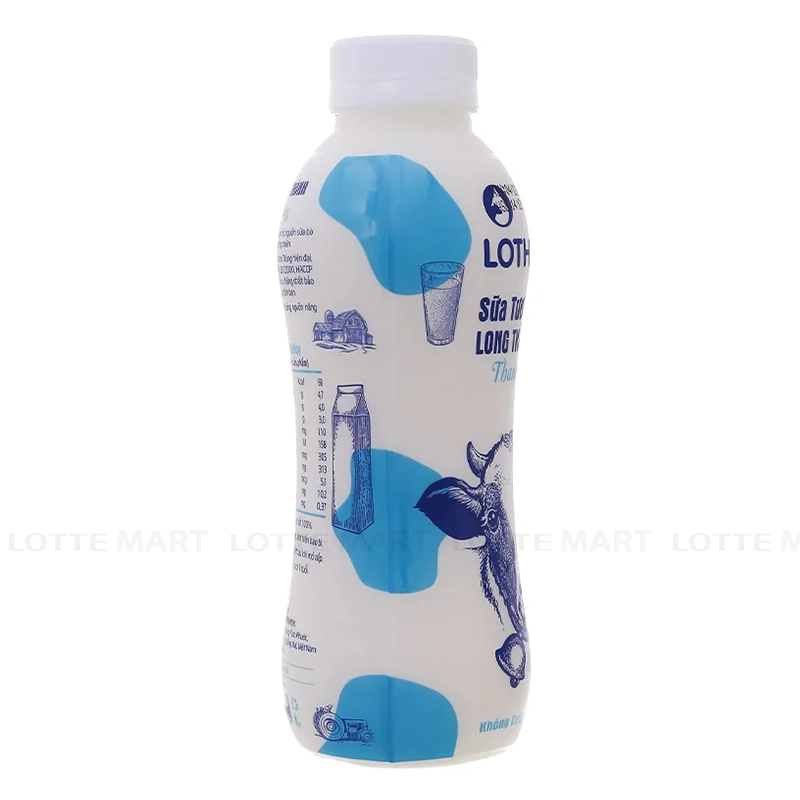 Sữa Tươi Thanh Trùng Lothamilk Không Đường Chai 880ML
