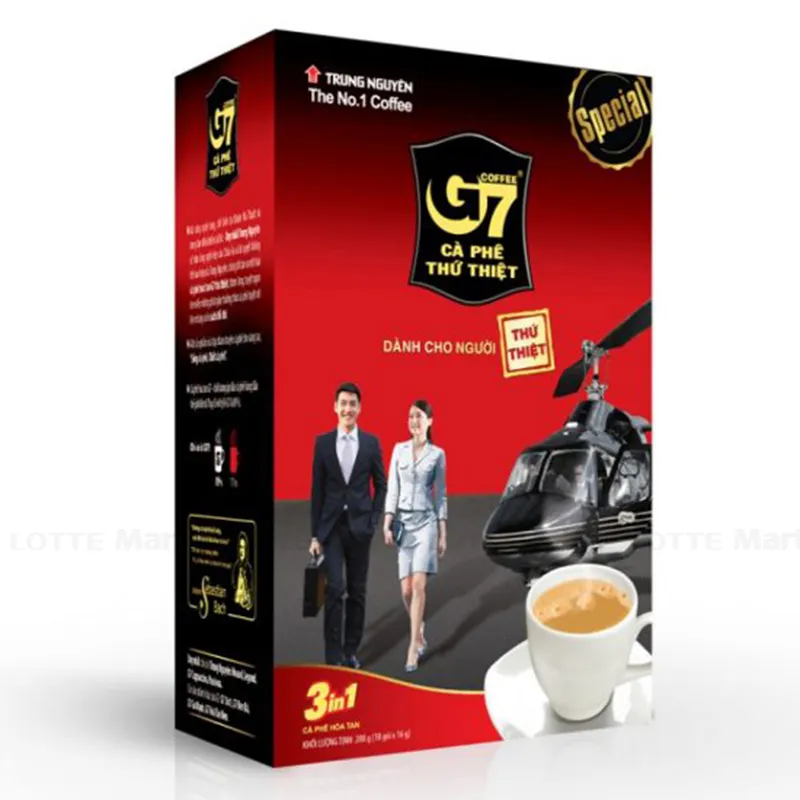 Cà Phê Hòa Tan G7 3 Trong 1 Hộp 288G (16G x 18 Gói)