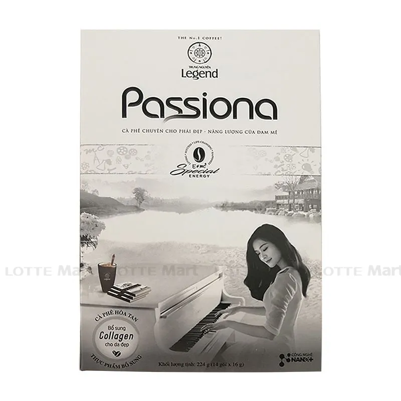 Cà Phê Trung Nguyên Passiona 4 In 1 224G (Hộp 14 Gói)