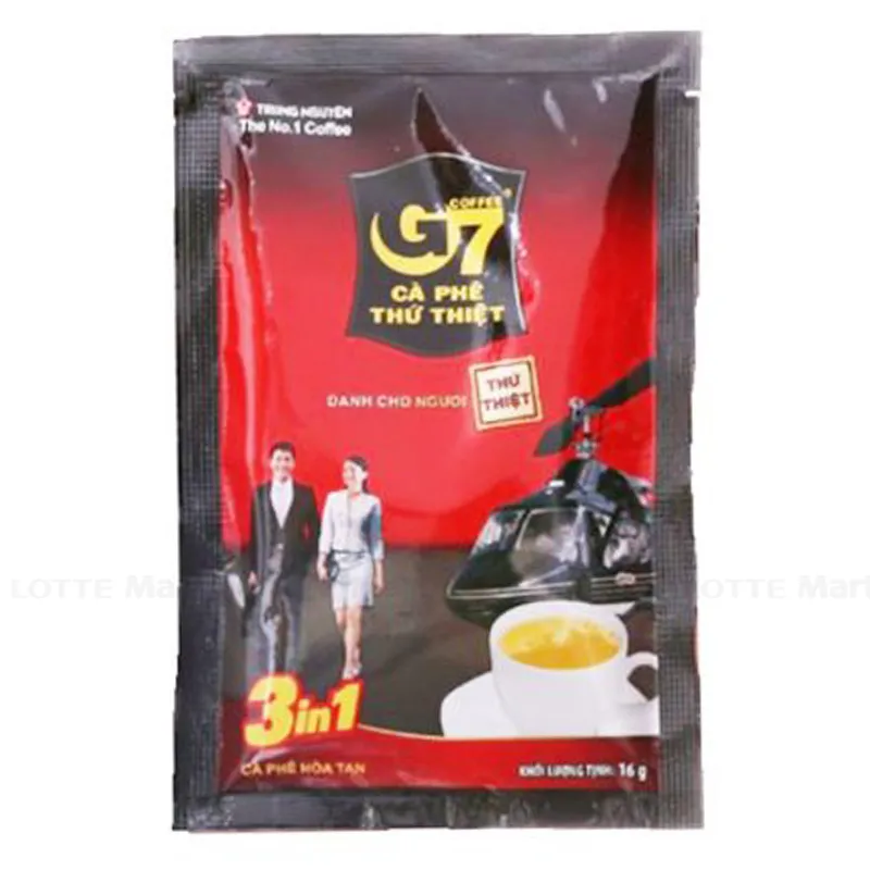 Cà Phê Sữa Hòa Tan G7 3 Trong 1 Hộp 336G (16G x 21 Gói)