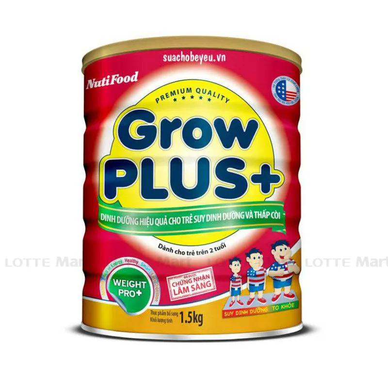 Sữa Bột GrowPlus+ Cho Trẻ Suy Dinh Dưỡng 1.5KG