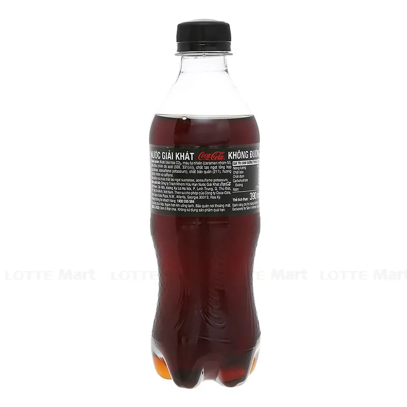 Nước Ngọt Coca Cola Zero Chai 390ml