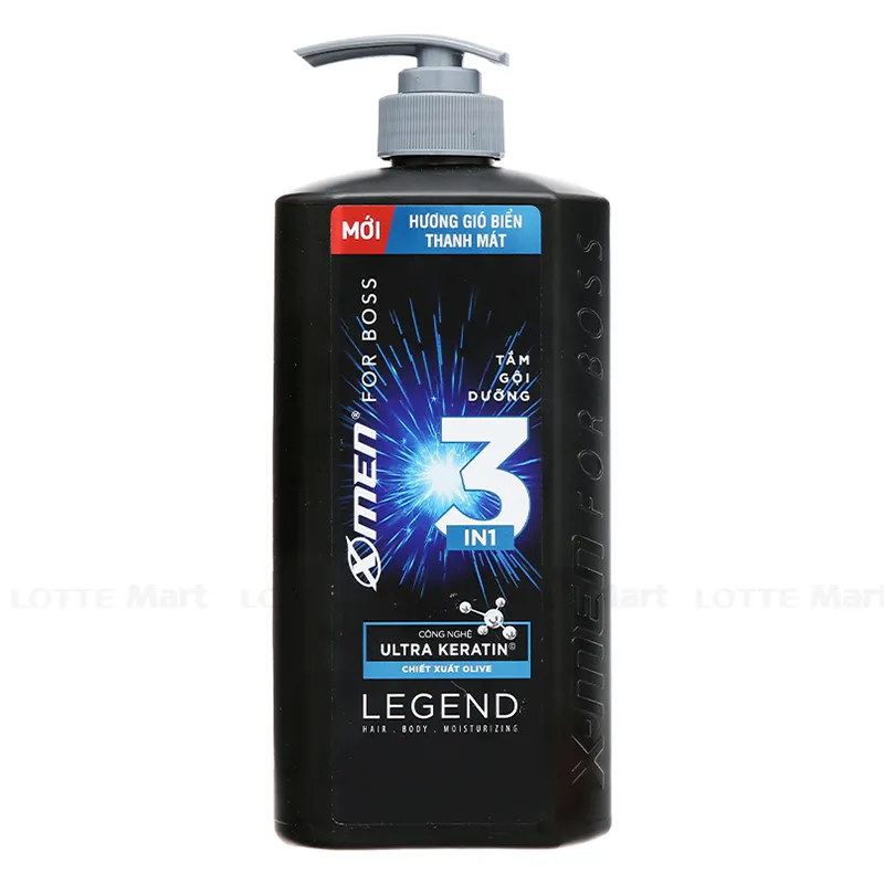 Dầu Tắm Gội 3 In 1 X-men For Boss Legend 630g