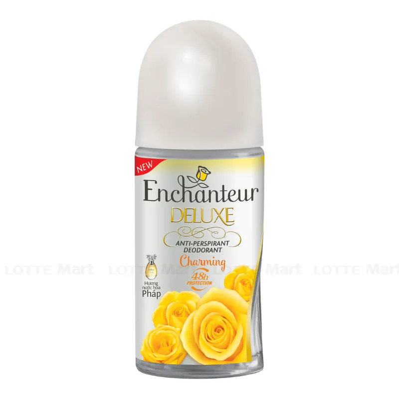 Lăn Khử Mùi Enchanteur Deluxe Charming Hương Nước Hoa Vàng 50ml
