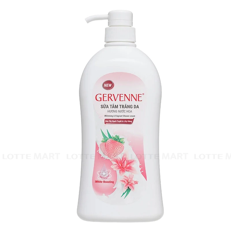 Sữa Tắm Gervenne Trắng Da Hương Nước Hoa Lily Hồng 450g
