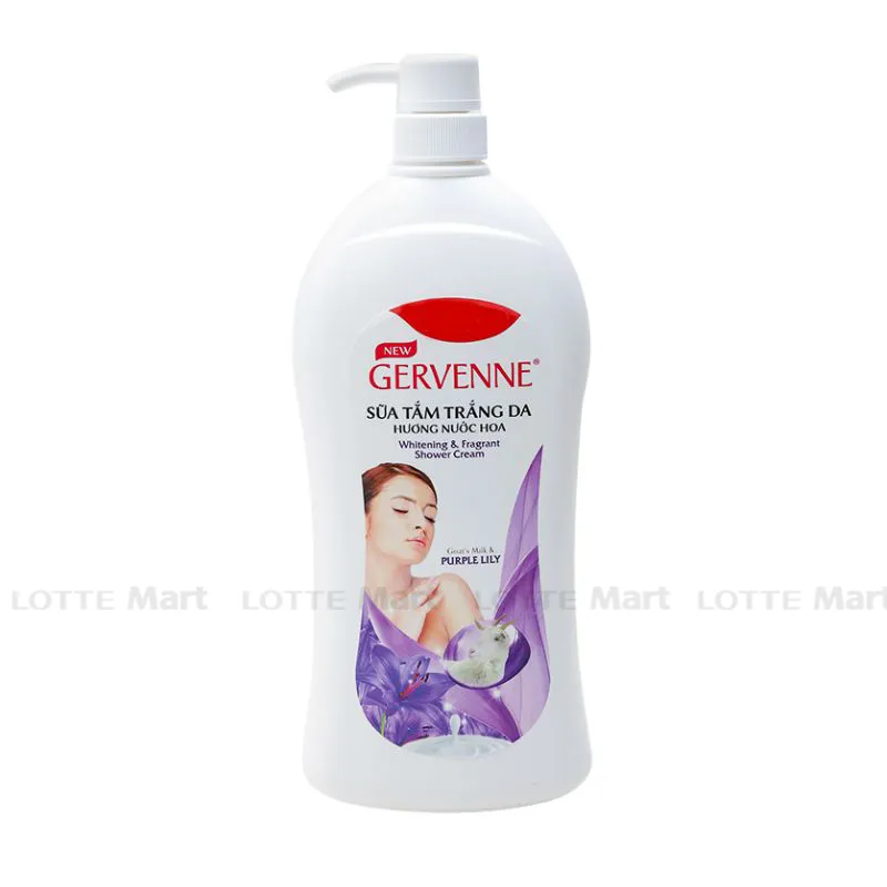 Sữa Tắm Trắng Gervenne Purple Lily 1.2L