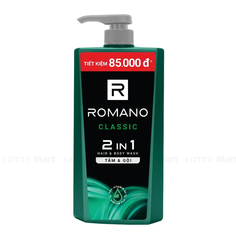 Dầu Tắm Gội Romano Classic 900g