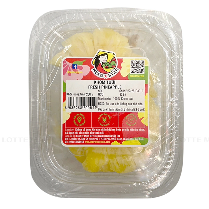 Thơm Cắt Sẵn Meko Star Khay 250G