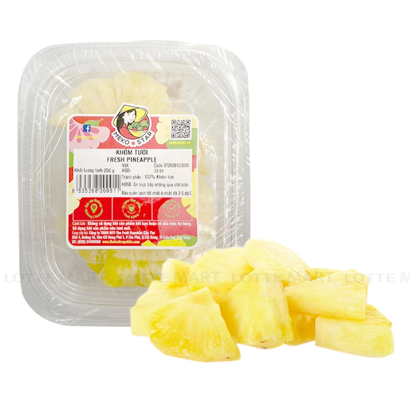Thơm Cắt Sẵn Meko Star Khay 250G