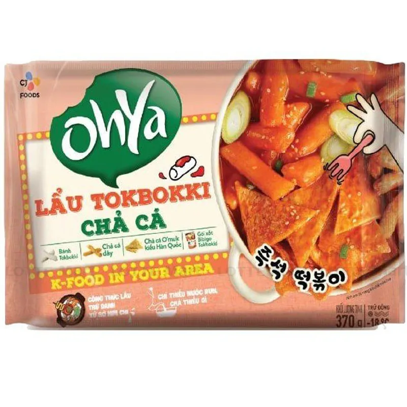 Lẩu Tokbokki chả cá CJ Cầu Tre 370G
