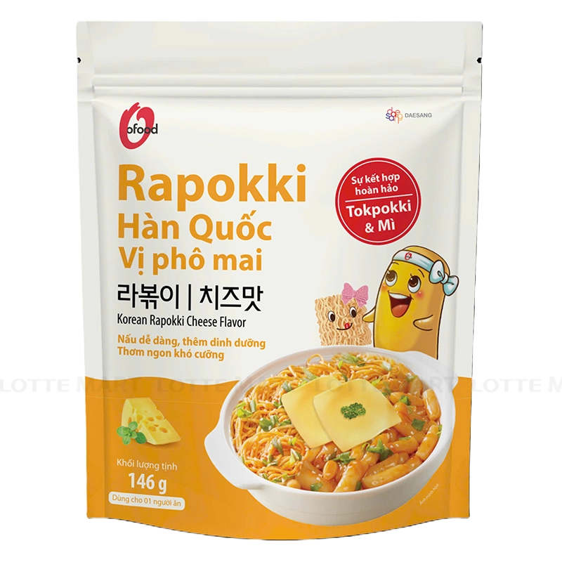 Rapokki O'Food Vị Phô Mai Gói 146G