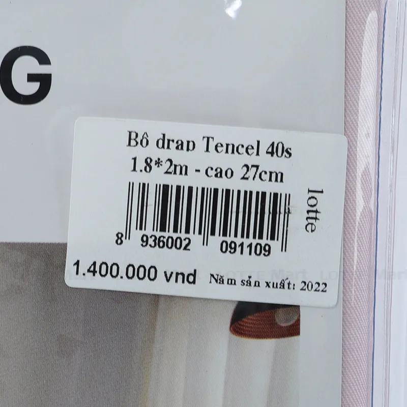 Bộ Drap Tencel 40S 180 x 200 x 27cm (Giao Mẫu Ngẫu Nhiên)