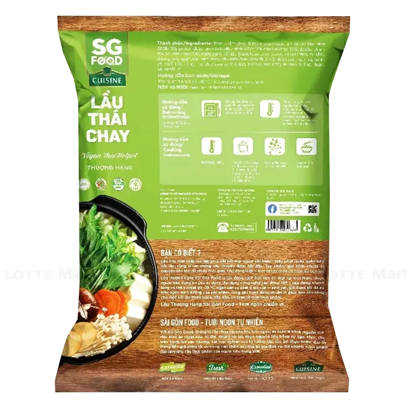 Lẩu Thái Chay SG Food Khay 500g