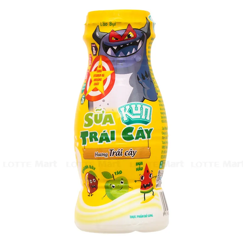 Sữa Trái Cây Kun Hương Trái Cây Lốc 6 Chai 85ml