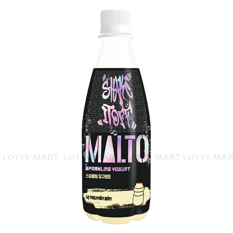 Sữa Chua Uống Có Gas Lof Malto Shake It Off Vị Nguyên Bản Chai 340ml
