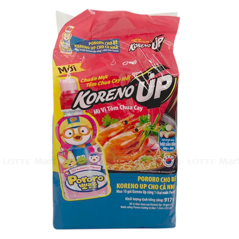 Mì Koreno Up Vị Tôm Chua Cay Bịch 10 Gói 67G