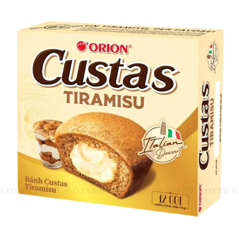 Bánh Custas Orion Vị Tiramisu Hộp 276G