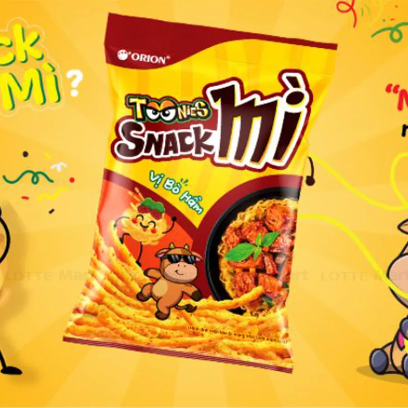 Snack Mì Toonies Vị Bò Hầm Gói 60g