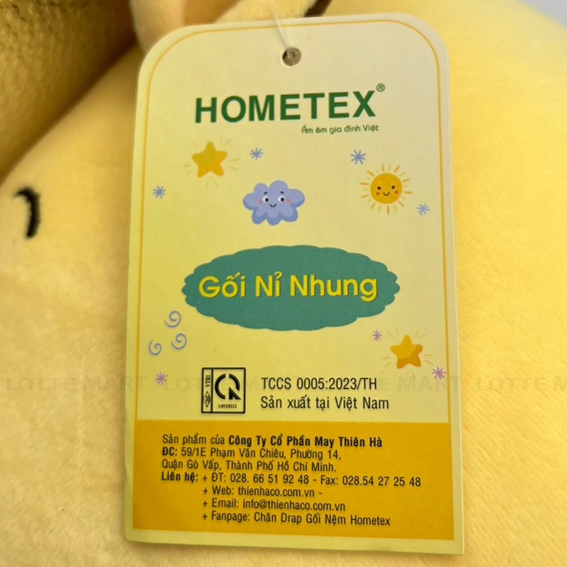 Gối Ôm Trẻ Em Hometex Hình Con Hươu (Giao Màu Ngẫu Nhiên)