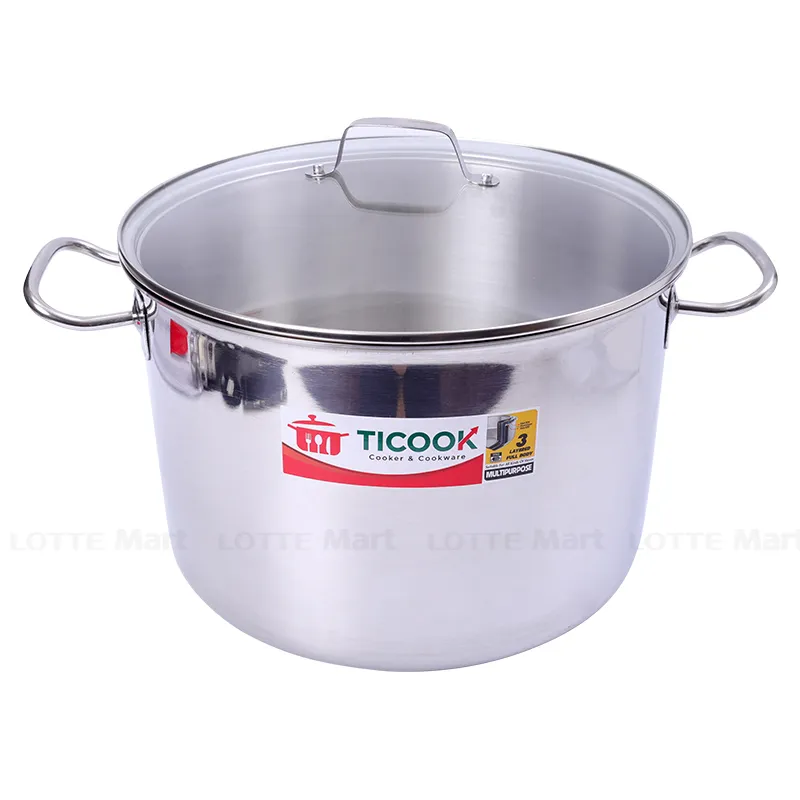 Nồi Soup Inox 304 3 Lớp Đáy Từ Ticook 32cm